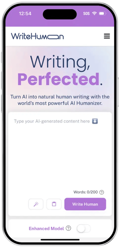 WriteHuman AI Humanizer Tool: Humanize AI Text